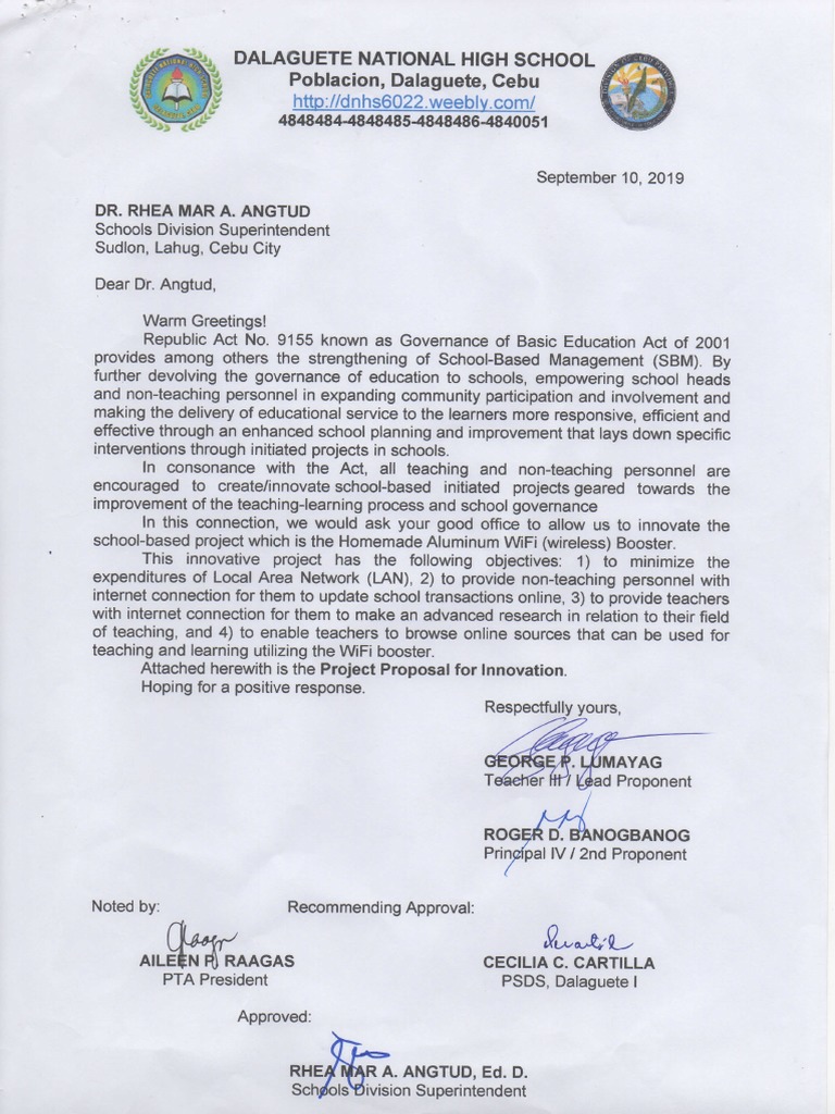 Project Proposal For Innovation On Wifi Booster | PDF