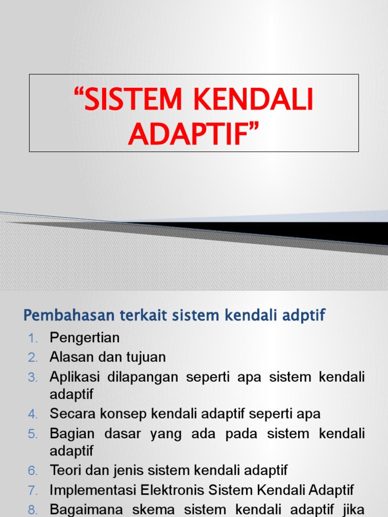 Part 3-Sistem-Kendali-Adaptif OK | PDF