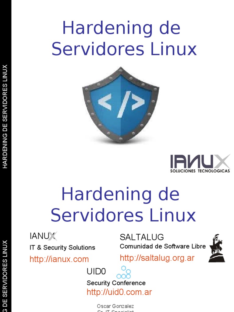 Hardening de Servidores | PDF | Servidor (Computación) | Protocolo de transferencia de archivos