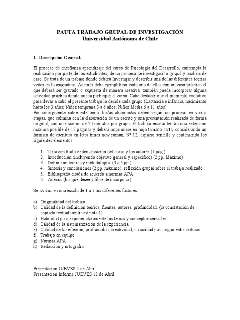 Ttrabajo Grupal-2019 | PDF | Crecimiento personal y profesional ...