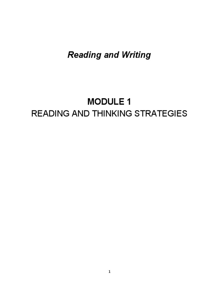 Module 1-RSW | Download Free PDF | Plot (Narrative) | Narration