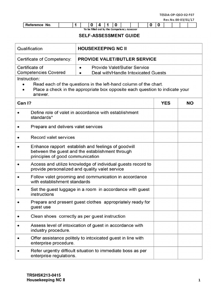 Housekeeping NC Ii | PDF