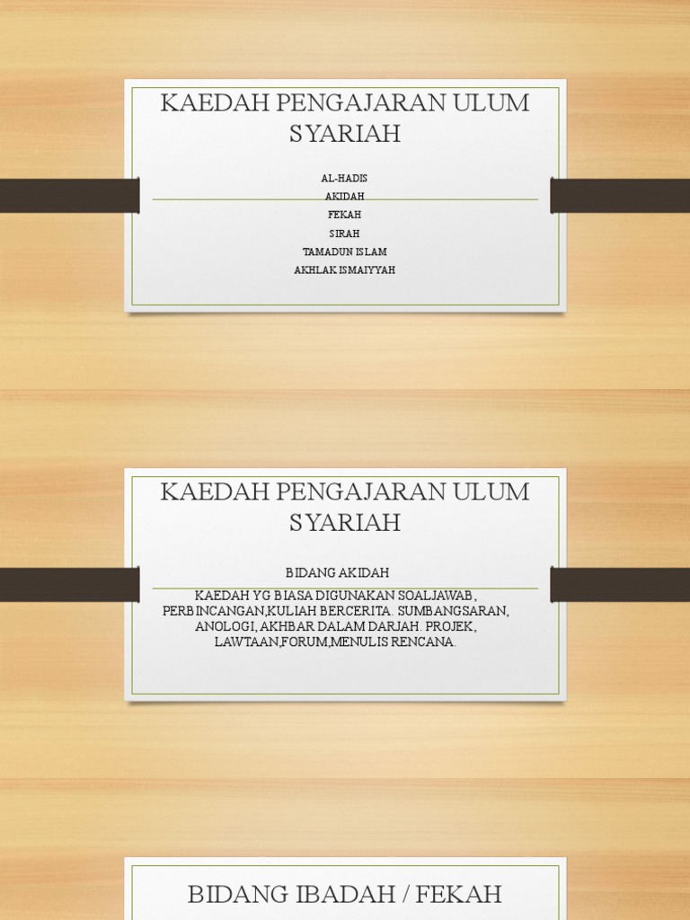 Kaedah Pengajaran | PDF