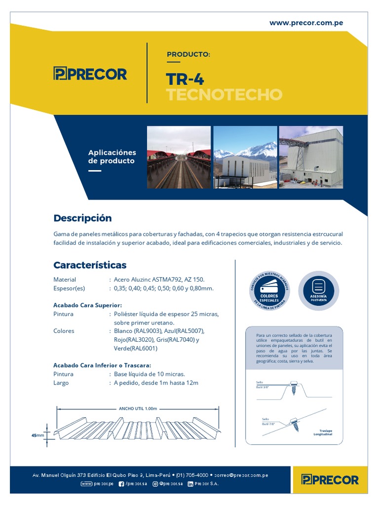 FT Tecnotecho TR4 Precor | PDF | Science | Ingeniería