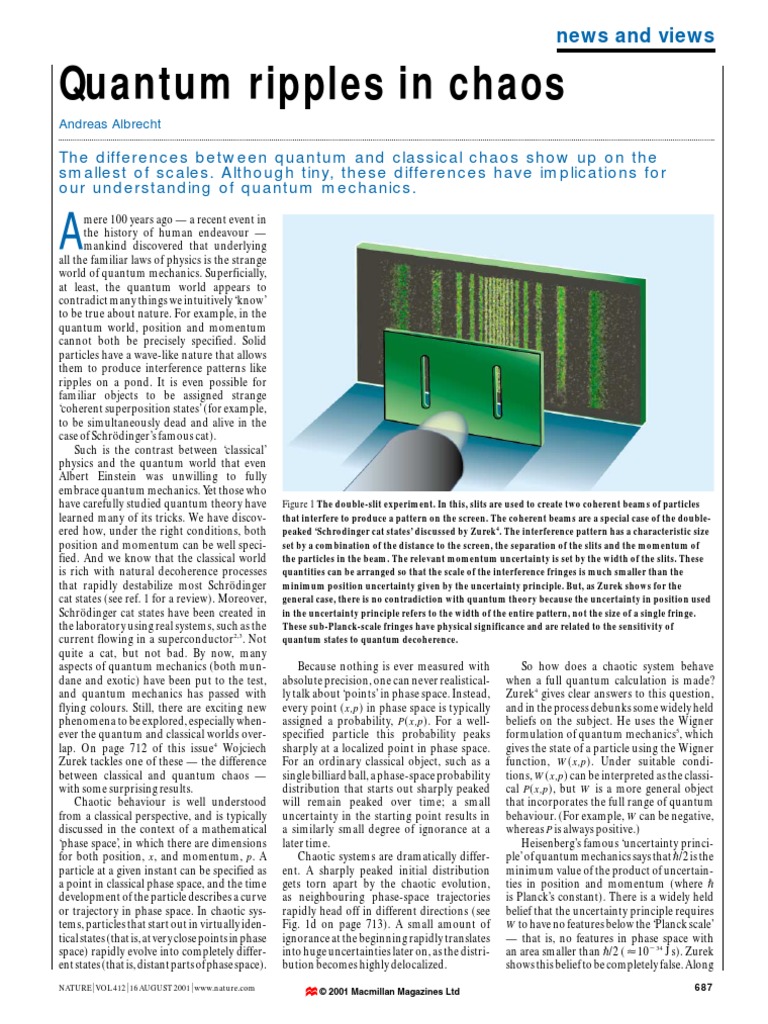 Albrecht - Quantum Ripples in Chaos | PDF | Uncertainty Principle ...