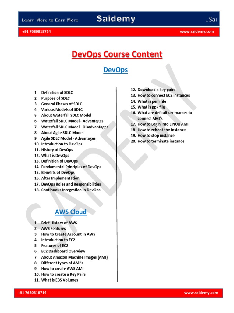 Devops Syllabus Pdf Version Control Computer Engineering 4902