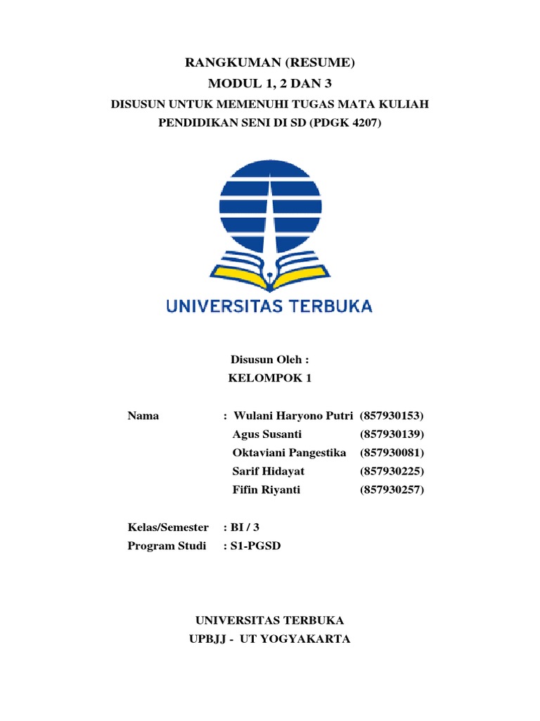 Kelompok 1 - Rangkuman Seni Modul 1 2 3 | PDF