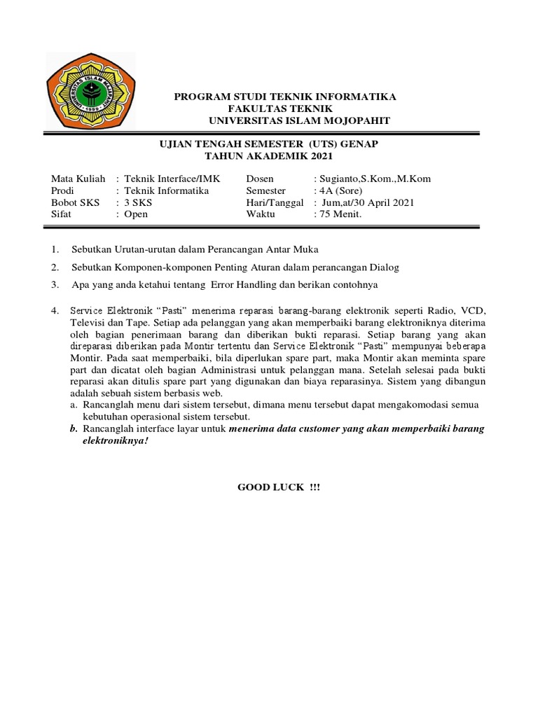 UTS-Human Computer Interaction | PDF