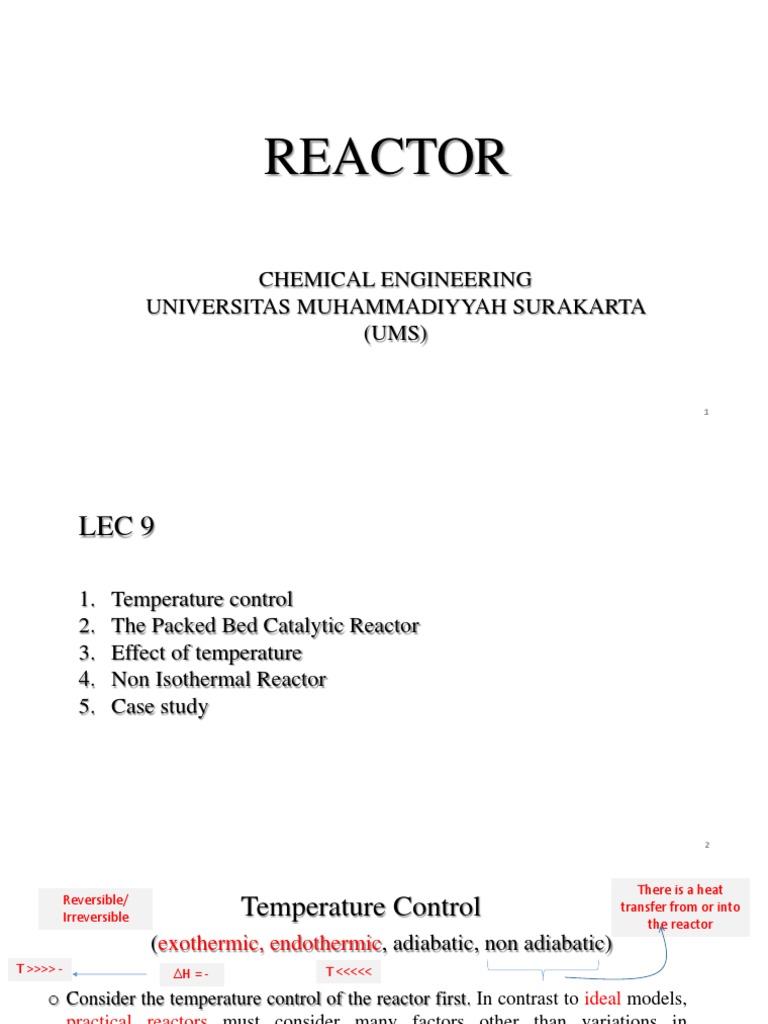 Reactor: Chemical Engineering Universitas Muhammadiyyah Surakarta (UMS ...