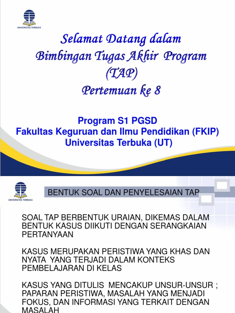 Pertemuan 8 PPT TAP | PDF