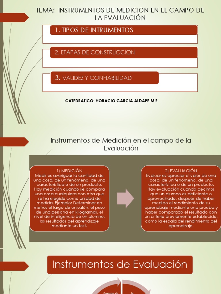 Exposicion Instrumentos de Medición | PDF | Validez (Estadísticas ...