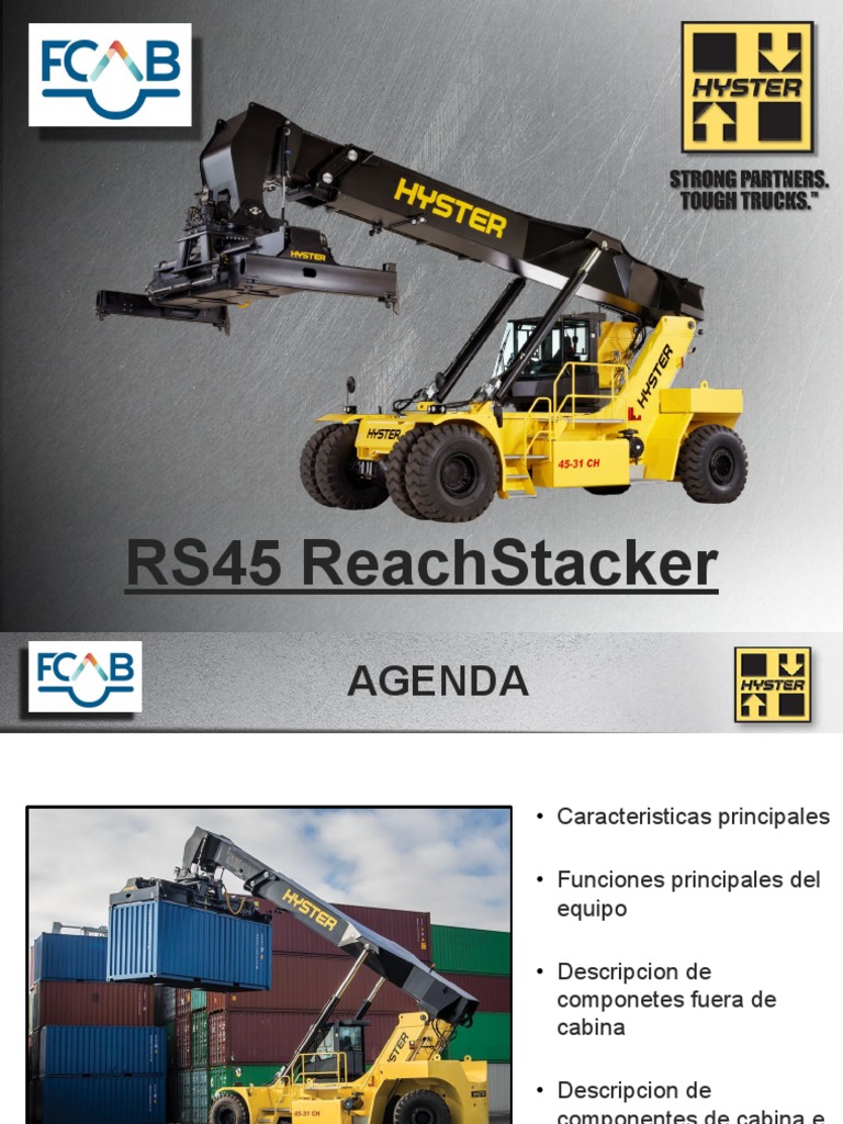 Entrenamiento Operador RS45-31CH Reachstacker | PDF | Transmisión ...