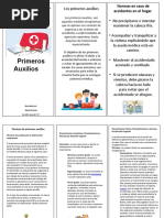 Triptico Primeros Auxilios | PDF | Herida | Quemar
