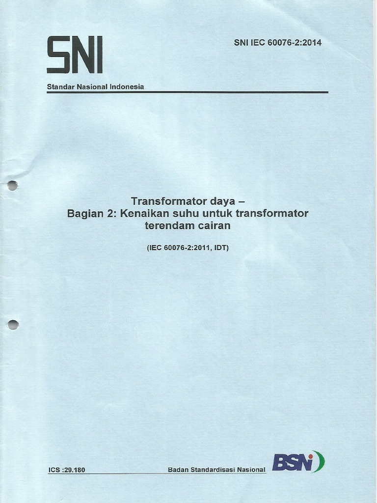Standar SNI IEC 60076,2,2014 Bag 2 | PDF