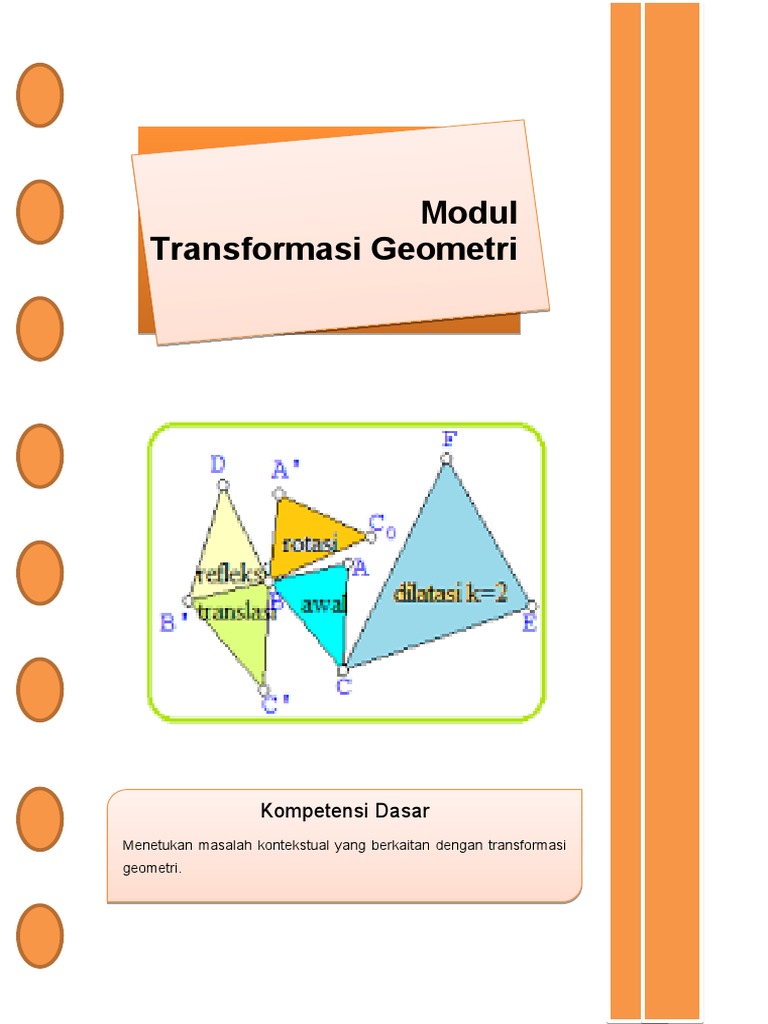 Modul Transformasi Geometri (Translasi Dan Refleksi) | PDF