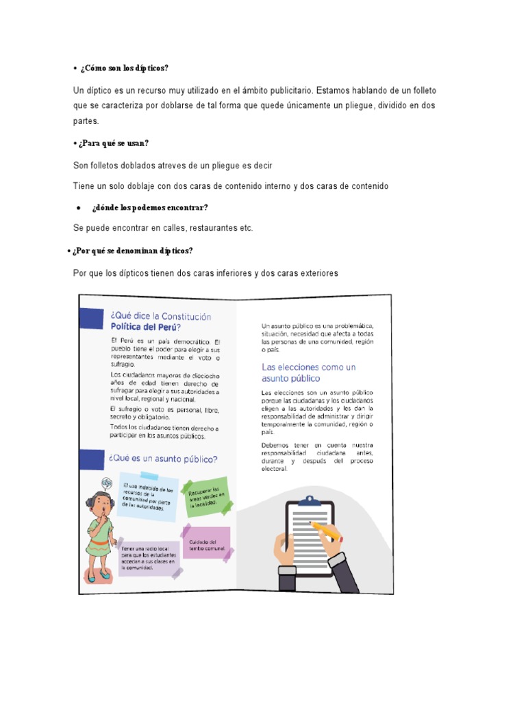 Cómo Son Los Dípticos | PDF