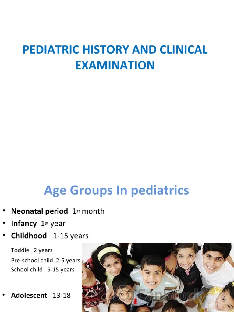 Pediatric History and Clinical Examination | PDF | Human Nose ...