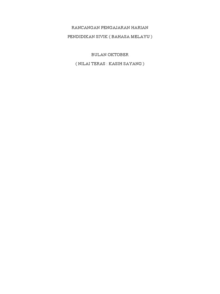 RPH Oktober SJK | PDF