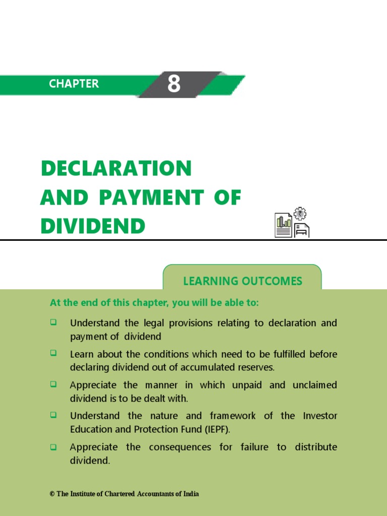 3.declaration and Payment of Dividend | PDF | Preferred Stock | Dividend