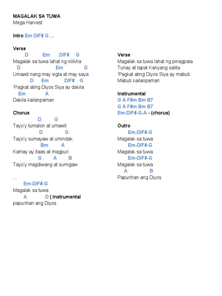 Magalak Sa Tuwa - D | PDF