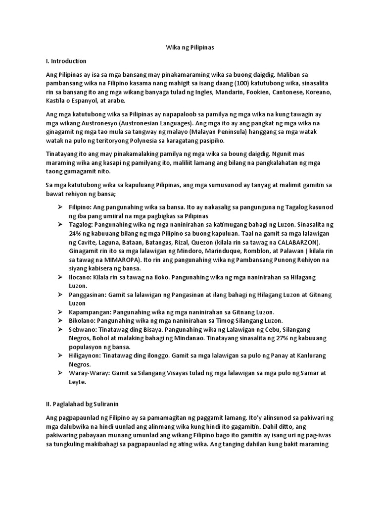 Basic Filipino | PDF