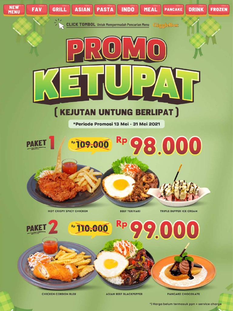 MENU GIGGLEBOX BANDUNG-compressed | PDF | Cooking, Food & Wine