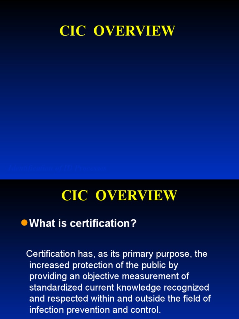 Cic Tips Part 1&2 | PDF | Infection | Preventive Healthcare
