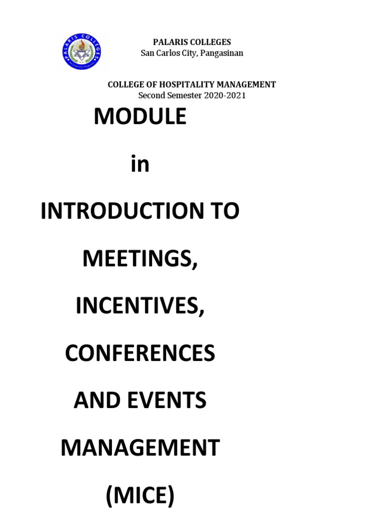Introduction To Meetings, Incentives, Conferences and Events Management ...