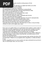 Prayer For GSP Program | PDF