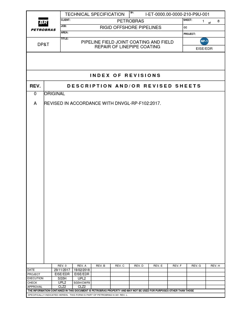 Technical Specification For FJC | PDF | Pipe (Fluid Conveyance ...