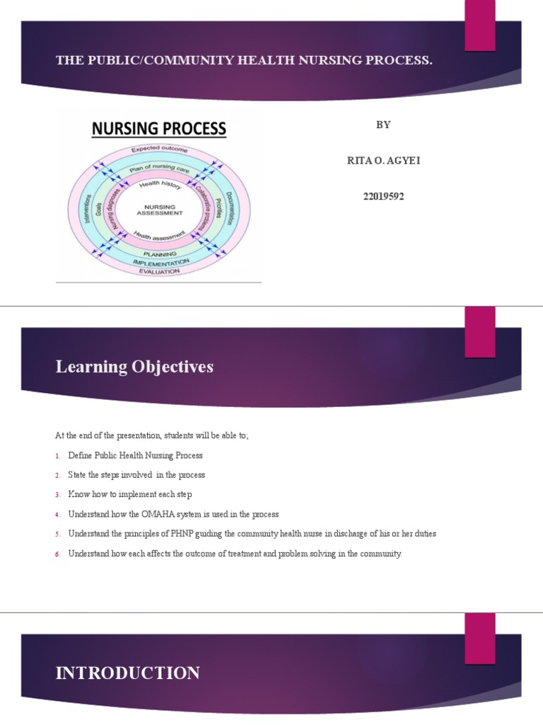 The Public/Community Health Nursing Process | PDF | Malnutrition | Nursing