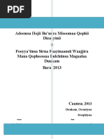 Qaboo Yaa'Ii Waldaa Waaqalii | PDF