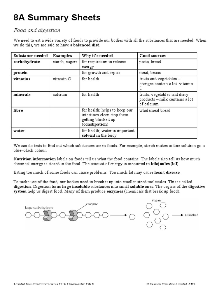 Exploring Science Year 8 Summary Sheets NBNB | PDF | Sedimentary Rock | Rock (Geology)