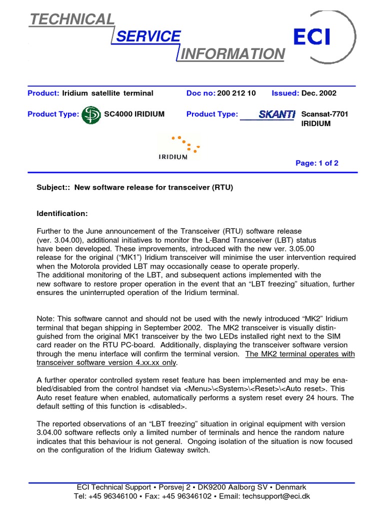 Service: Technical Information | PDF | Telecommunications | Computer ...