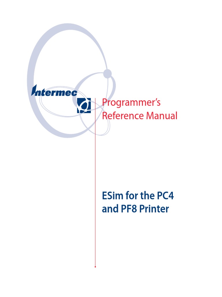 ESim For The PC4 and PF8 Printer | PDF | Ascii | Printer (Computing)