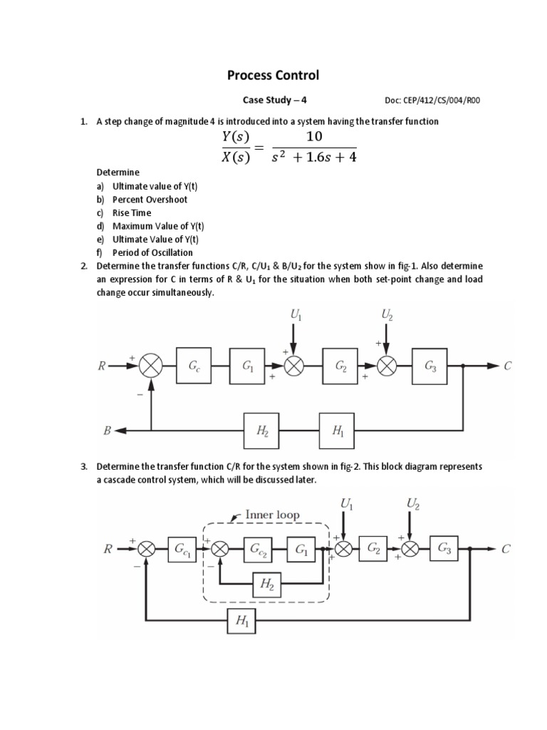 Process Control Case Study 4 Pdf