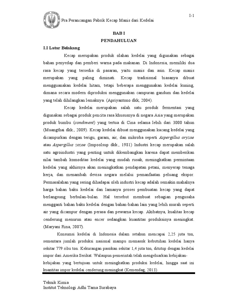 Bab I Pendahuluan 1 April | PDF