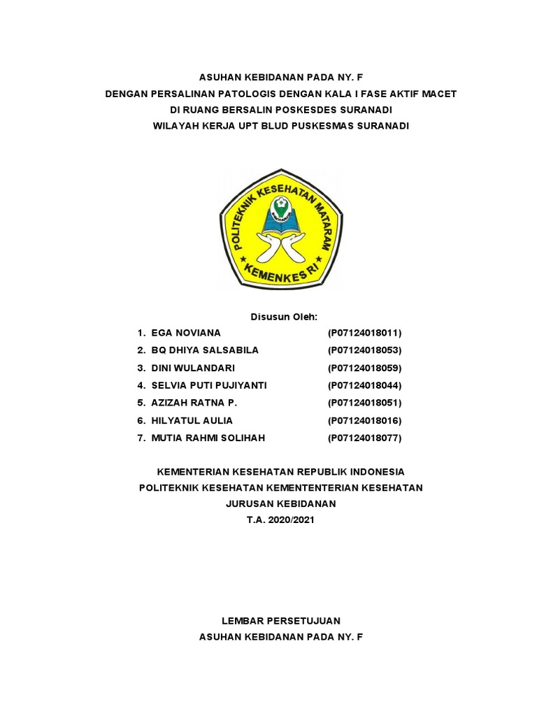 Kasus PKM Suranadi Asuhan Kebidanan Pada Ny F | PDF | Pengembangan Diri | Kesehatan Holistik