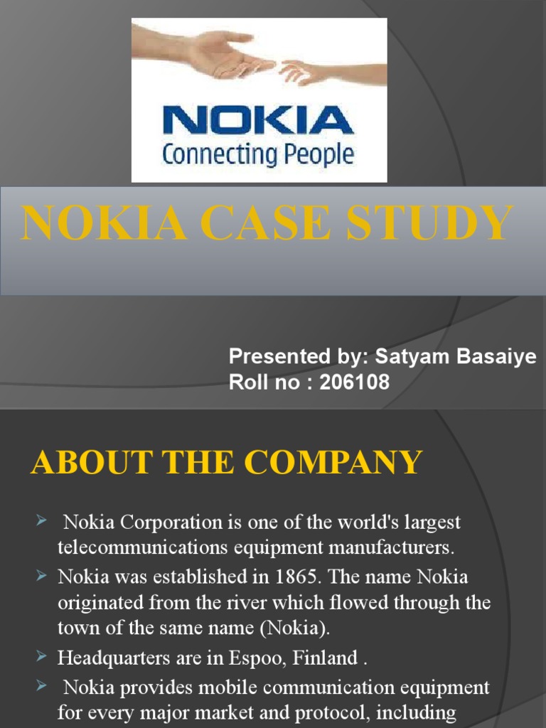 Nokia Case Study | PDF | Nokia | Mobile Phones
