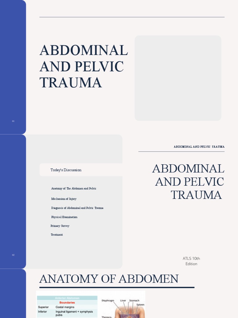 Abdominal and Pelvic Trauma ATLS | PDF | Major Trauma | Pelvis