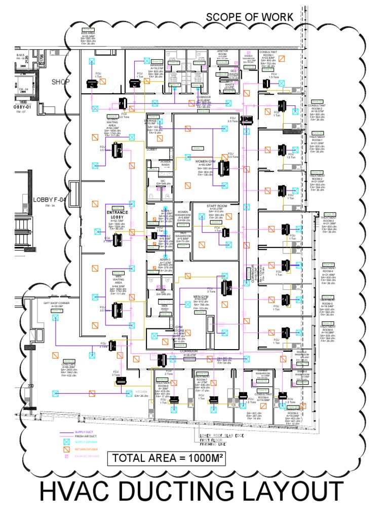 Hvac - Ducting Layout | PDF