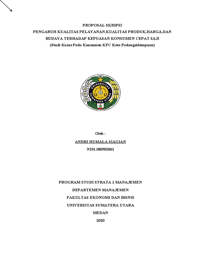 Proposal Penelitian - Andri Humala Siagian - 180502061 | PDF