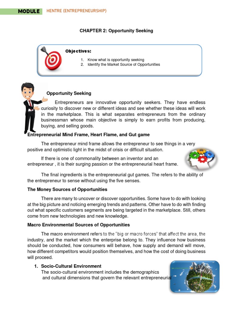Understanding Opportunity Seeking in Entrepreneurship | PDF ...