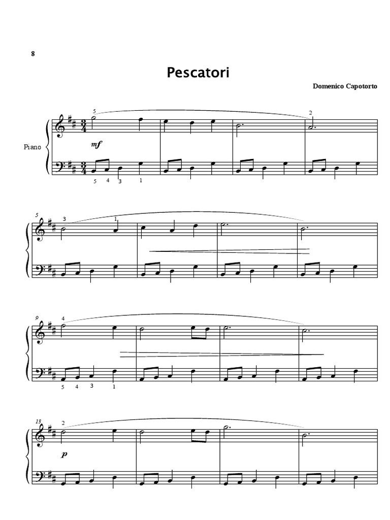 2) Pescatori - Score | PDF