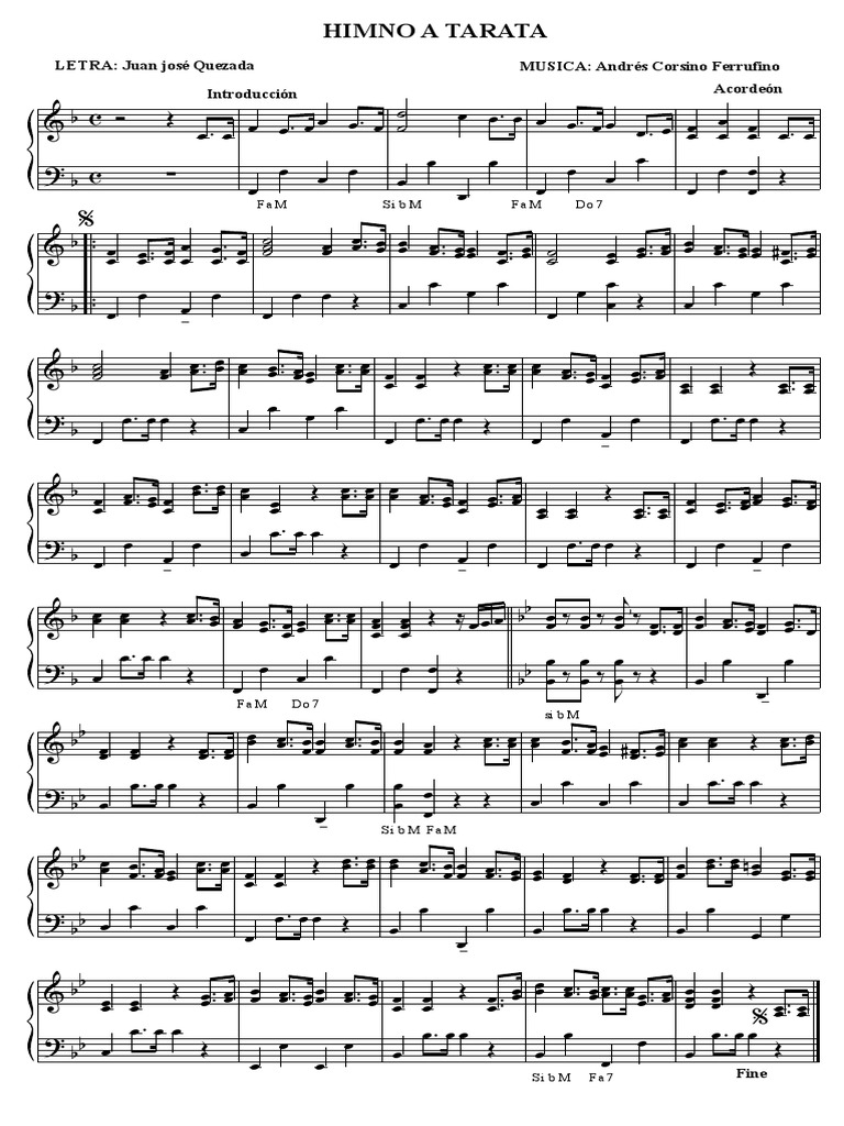 Himno A Tarata | PDF