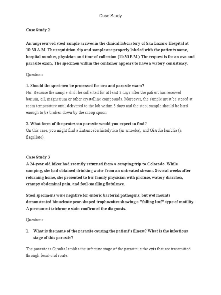 Case Study Histology | PDF | Microbiology | Diseases And Disorders