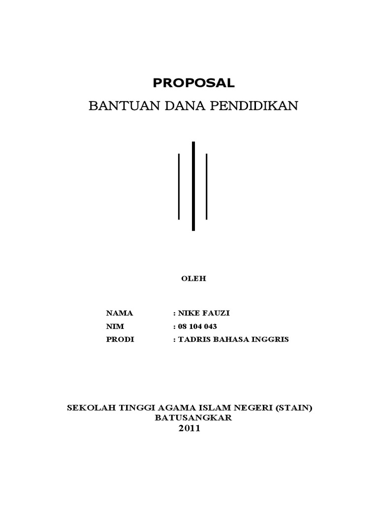 Proposal Beasiswa | PDF
