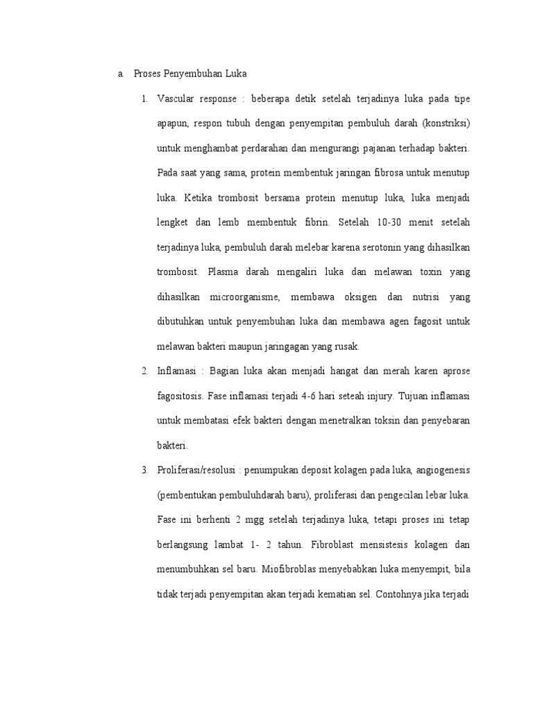 Proses Penyembuhan Luka | PDF