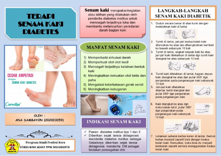 Leaflet Senam Kaki Diabetes Ana Pdf