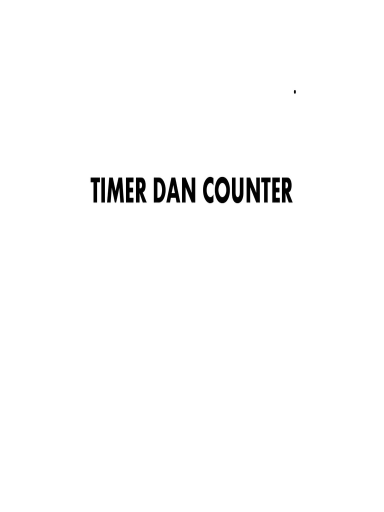 Timer dan Counter pada PLC | PDF